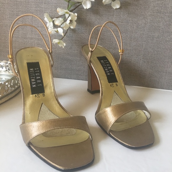 Stuart Weitzman | Shoes | Stuart Weitzman Gold Sandal | Poshmark